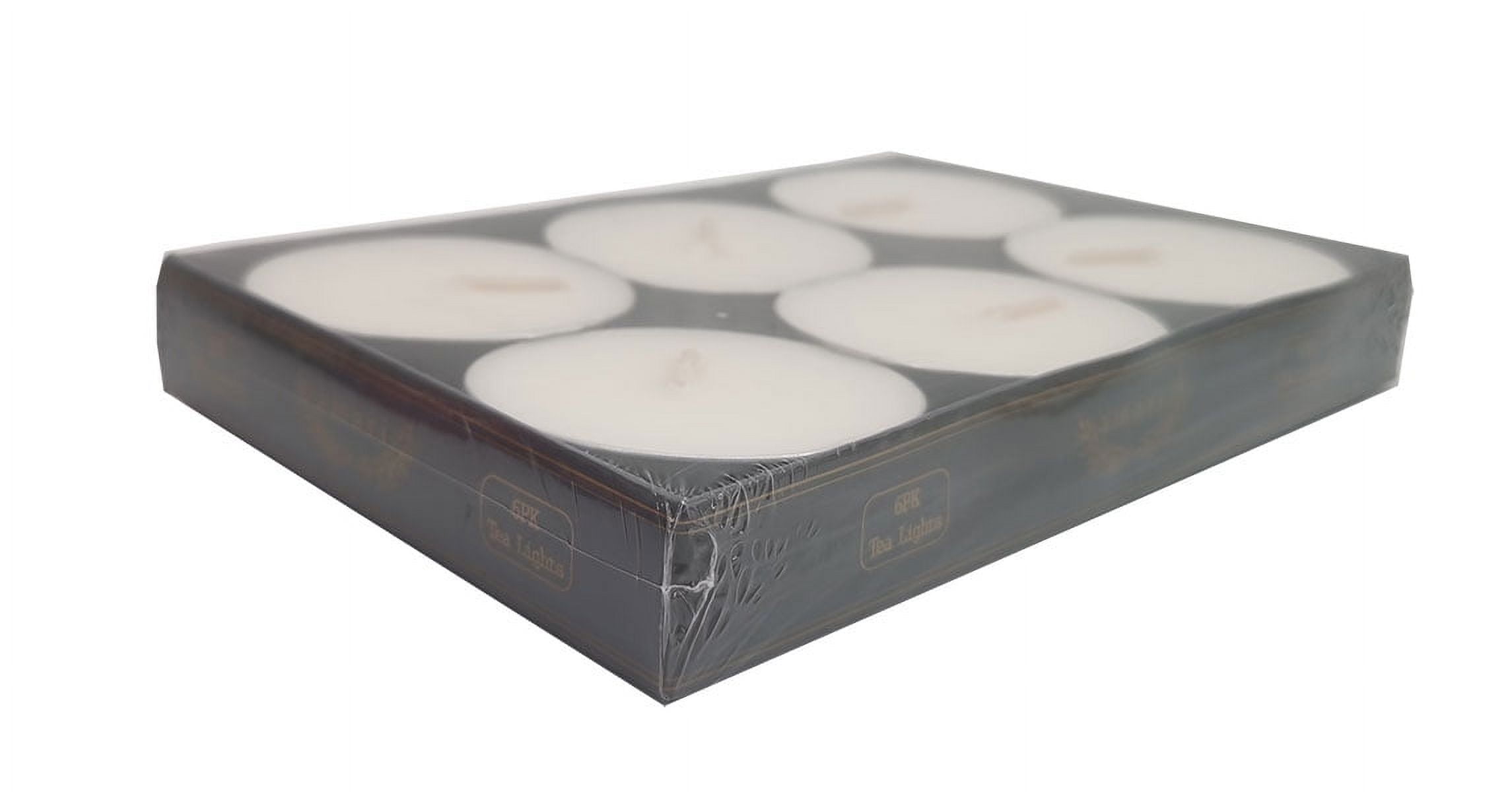 Amari Oversized White Unscented Indoor/Outdoor Tealight Candles 6 Pack ...