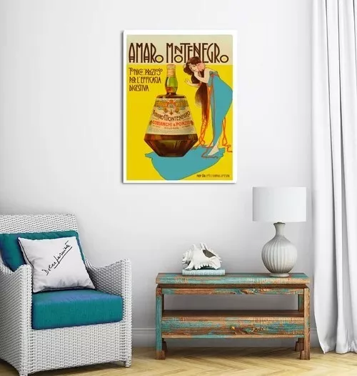 Amaro Monte Negro, Italian Vintage Food & Drink Poster NO FRAMED POSTER ...