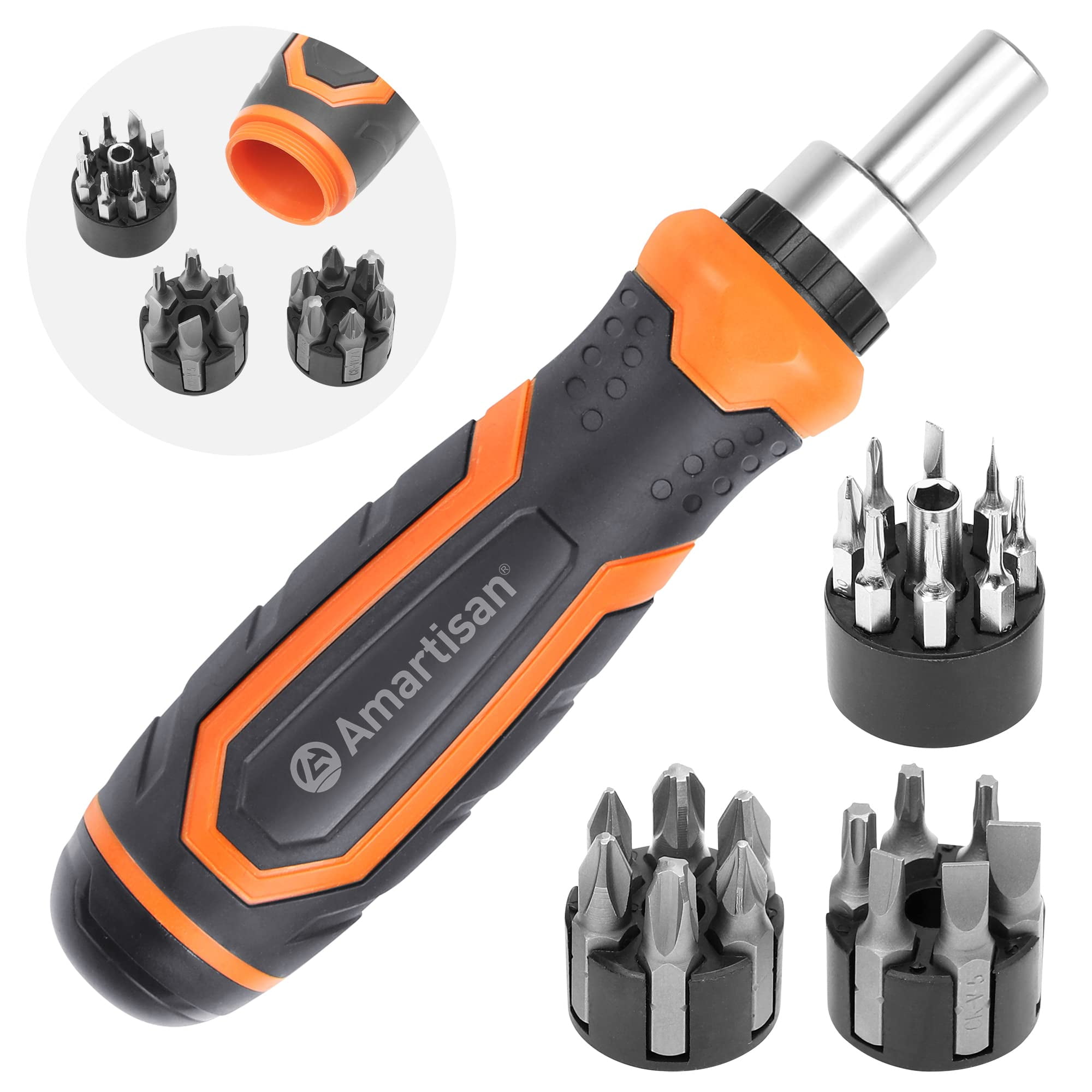 Amartisan 22 IN 1 Ratchet Screwdriver Set, Precision Multi-bit Ratchet ...