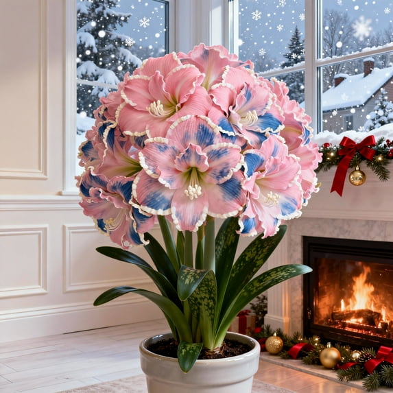 Amaryllis-Blooms every year-Premium Garden Stakes -Fast-Growing bulbs ...