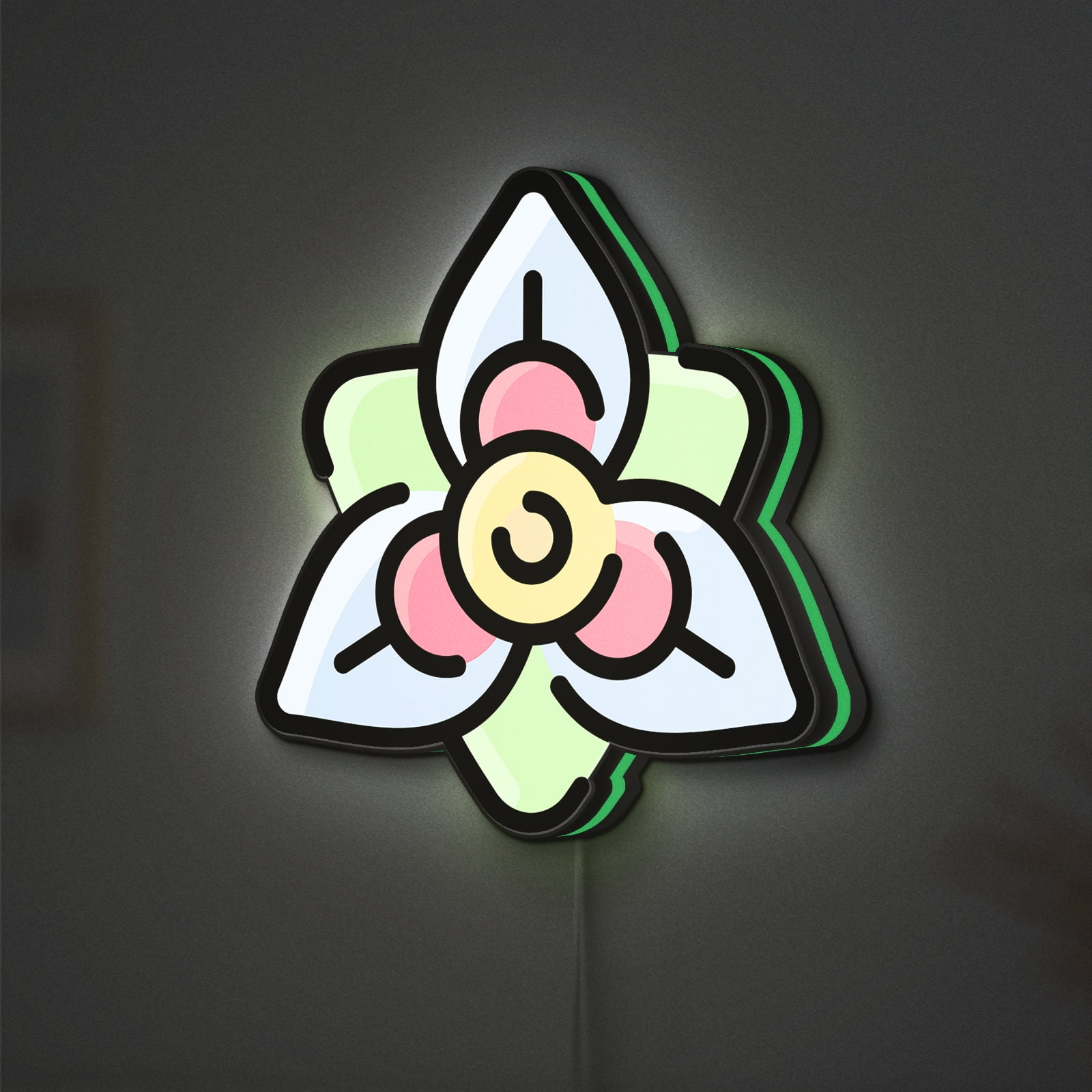 Amaryllis LED Lightbox - Flower Theme Wall & Table Decor, Custom Led ...