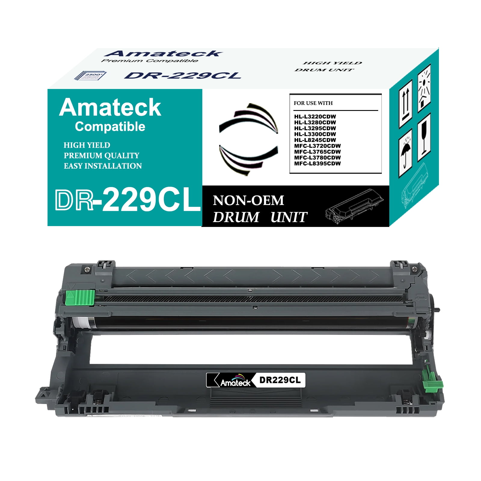 Amateck Compatible Drum Unit Replacement for Brother DR229CL 1 Pack for ...