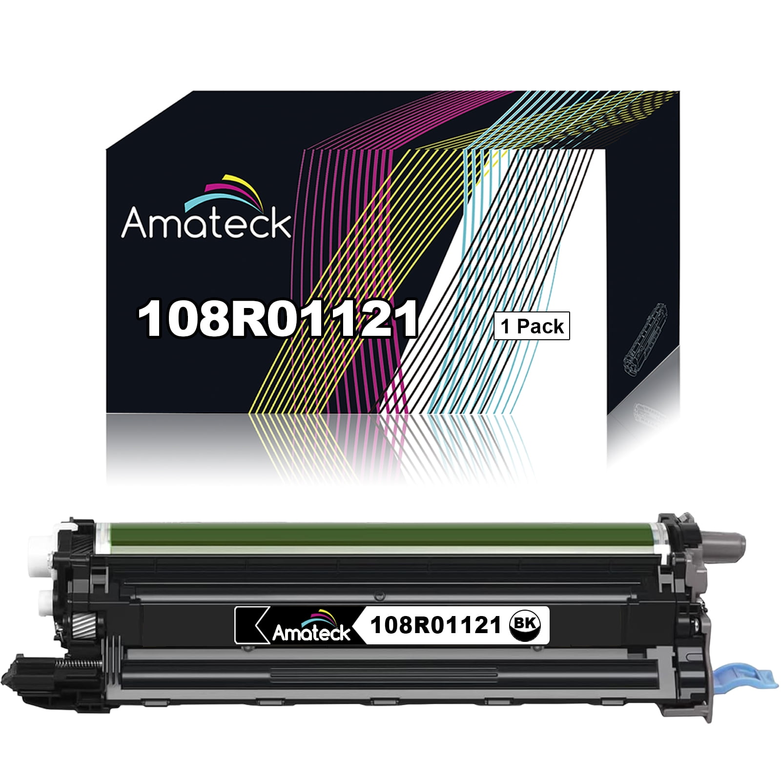 Amateck Compatible Drum Unit Replacement for Xerox 108R01121 Black 1 ...