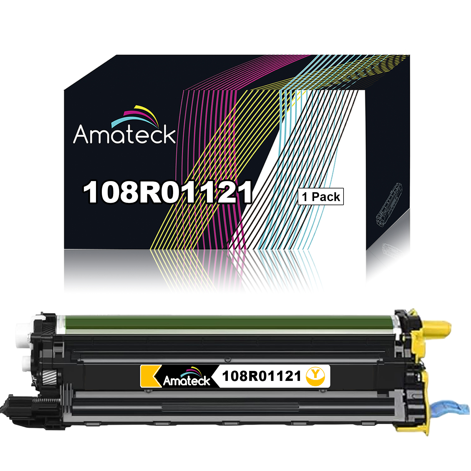 Amateck Compatible Drum Unit Replacement for Xerox 108R01121 Yellow 1 ...