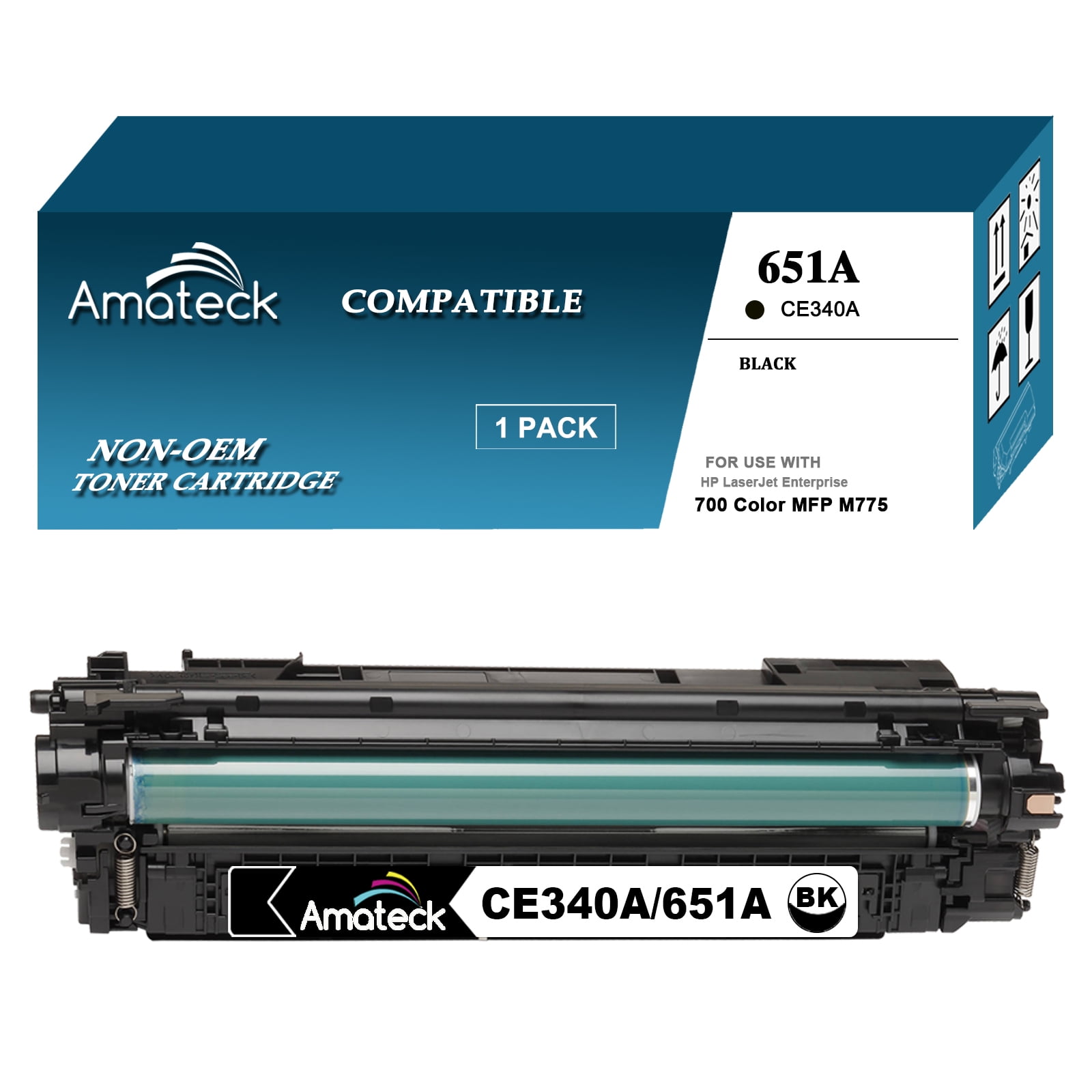Amateck Compatible Toner Cartridge Replacement for CE340A (HP 651A ...