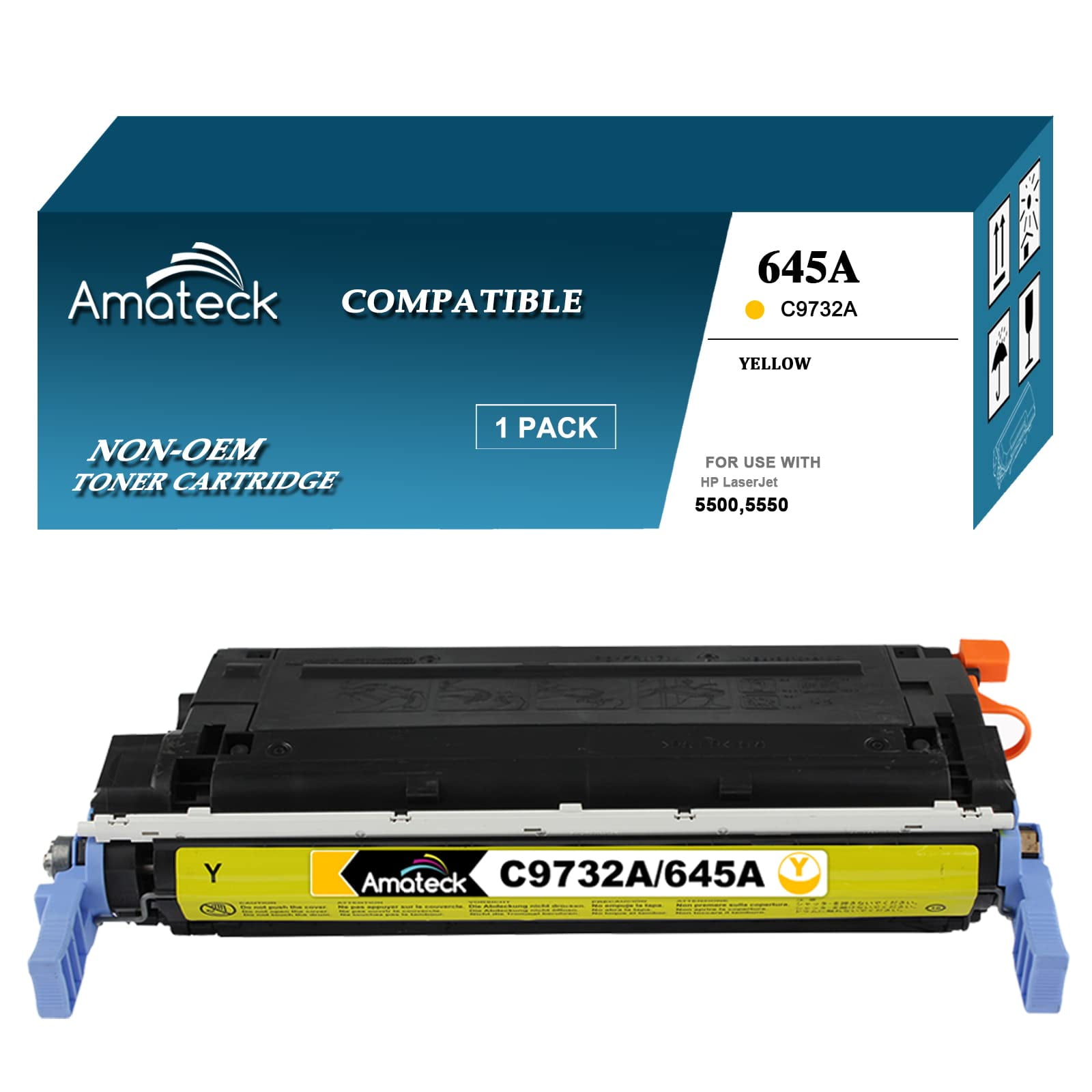 Amateck Compatible Toner Cartridge Replacement for HP C9732A 645A ...