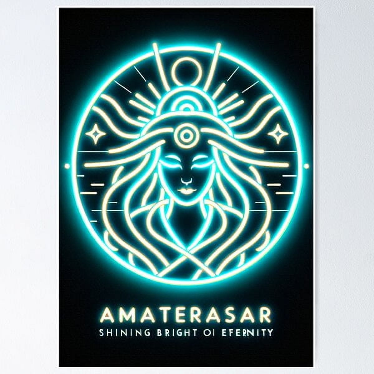 Amaterasu Solar – Shining Bright For Eternity Poster Wall Art, Modern ...