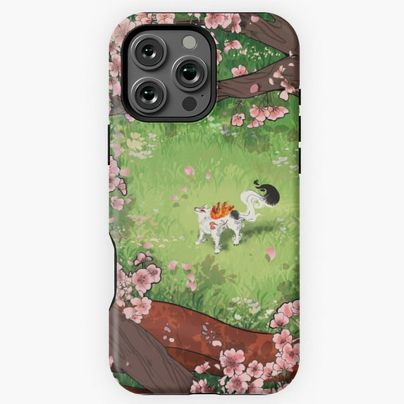 Amaterasu Wolf Fan Inspired Art iPhone Case 17 16 15 14 13 12 11 Pro ...