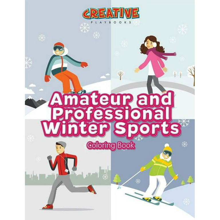 winter sports coloring book
