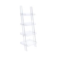 Semi-Backless Bookcase in Warm Cappuccino Finish by Coaster - Walmart.com