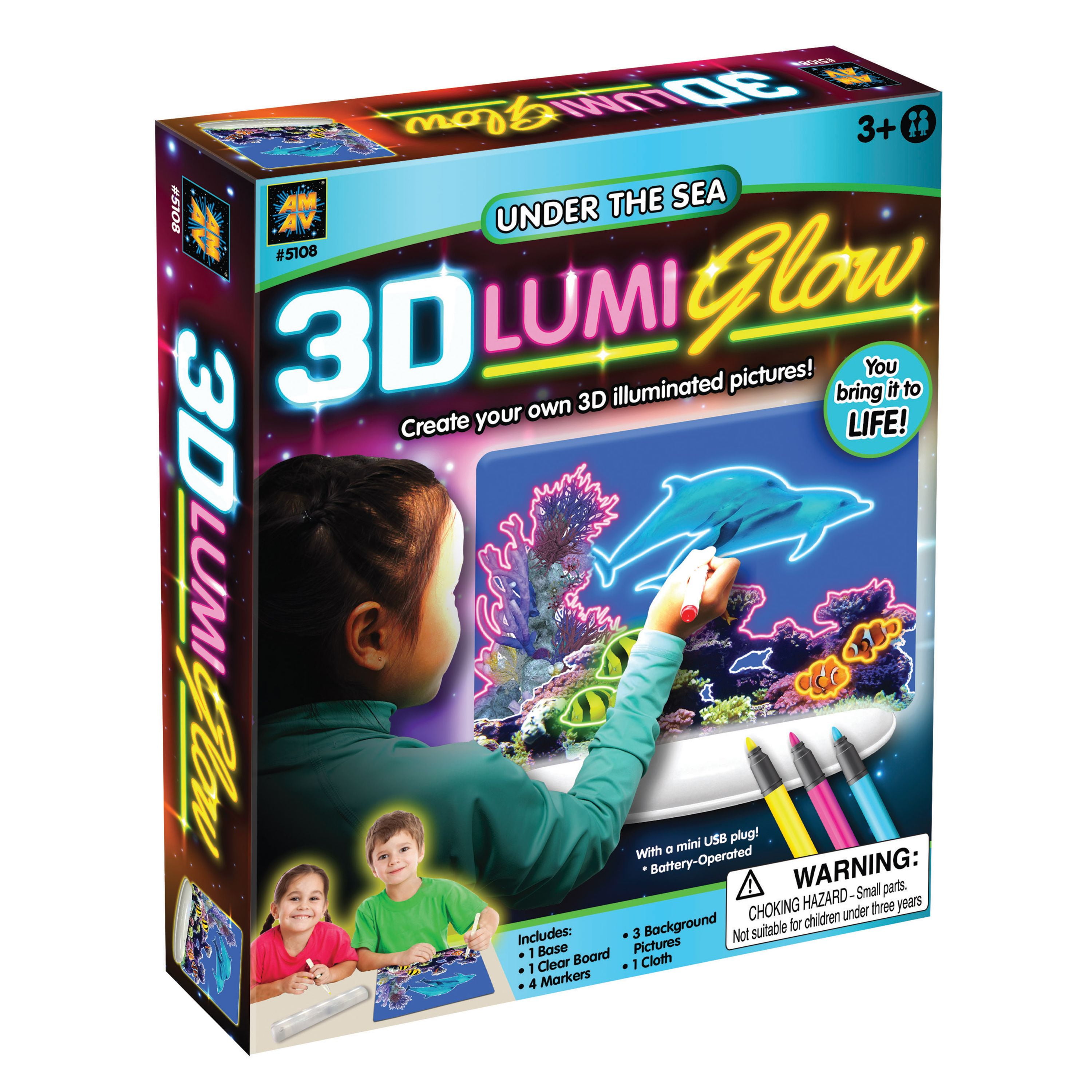 Amav - 3D Lumi Glow Under the Sea - Walmart.com