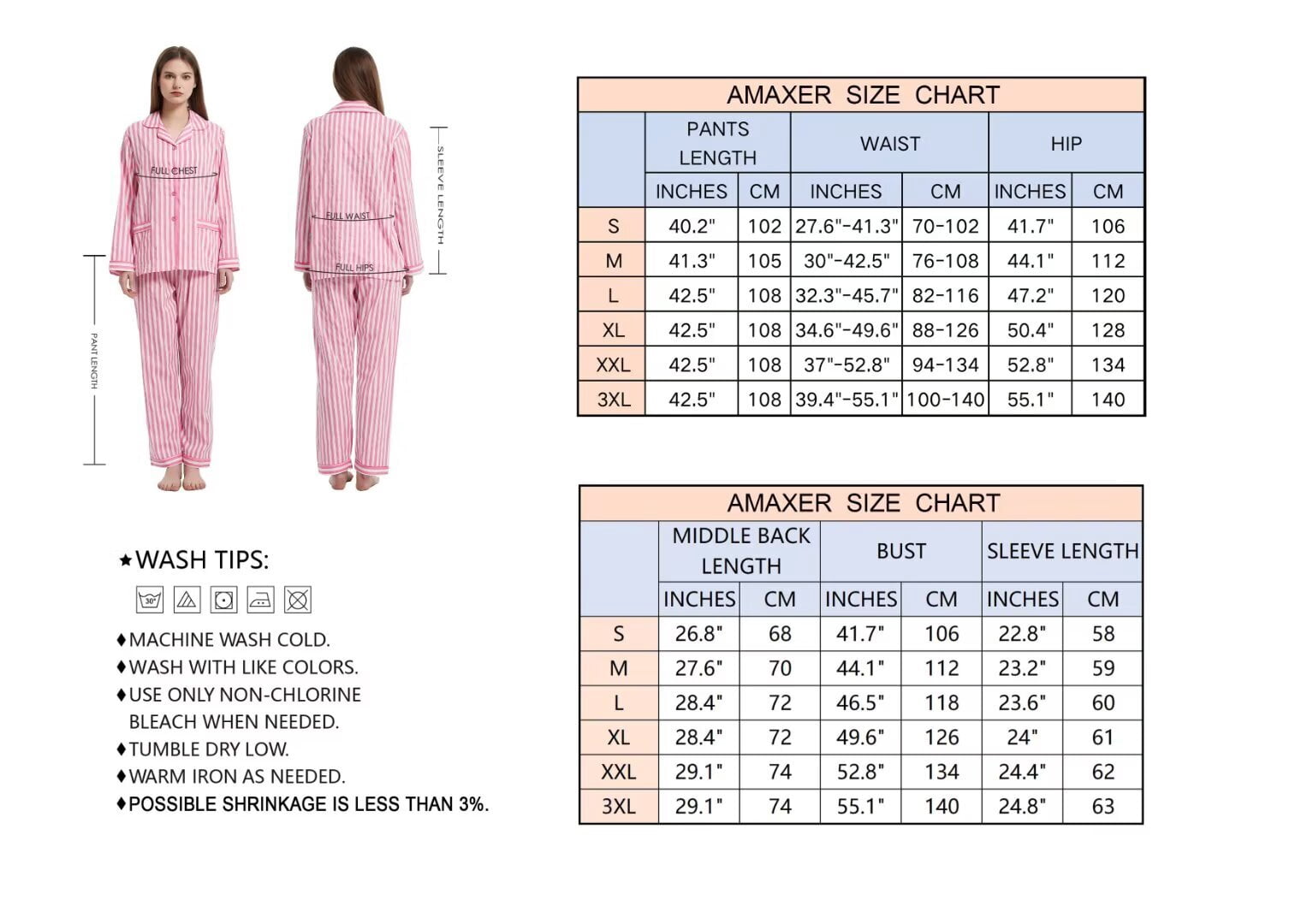 Amaxer Mens Cotton 2-Piece Flannel Pajama Sets - Crew Neck Knit Top ...