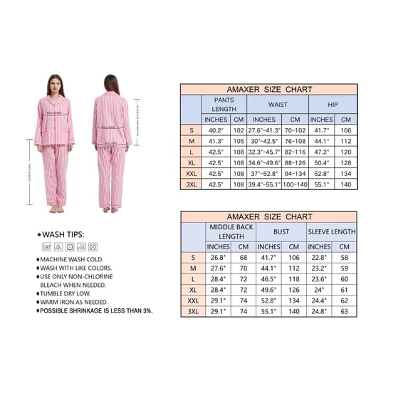 Amaxer Mens Cotton 2-Piece Flannel Pajama Sets - Crew Neck Knit Top ...