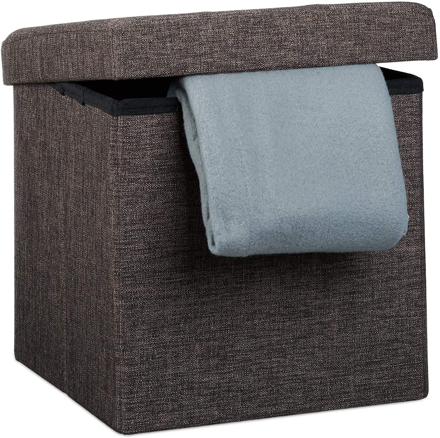 Amaxone Folding Ottoman Cube Foot Rest Office Meeting Seating Stool Box ...