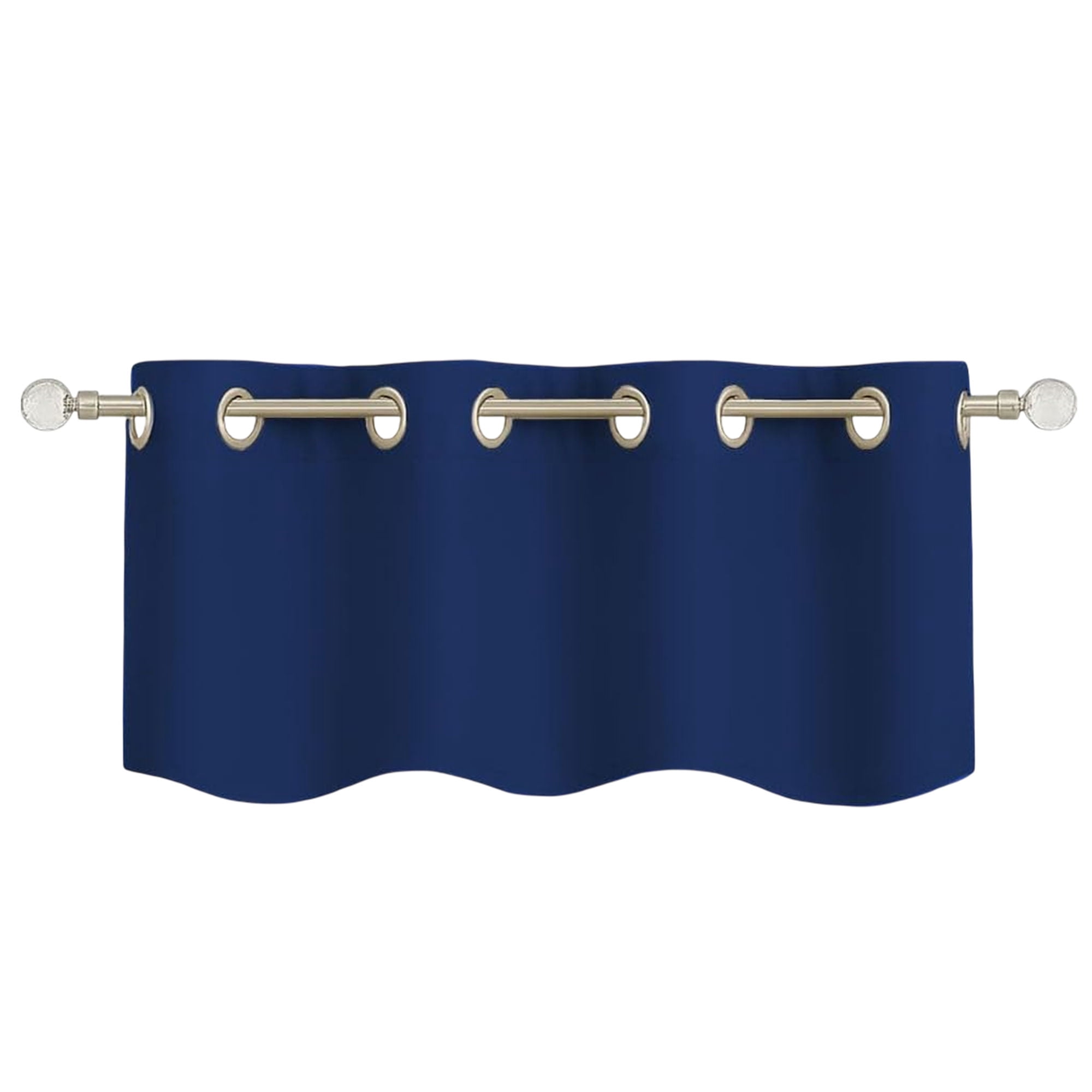 Amay Polyester Grommet Valance Blackout Curtain for Kitchen Windows ...