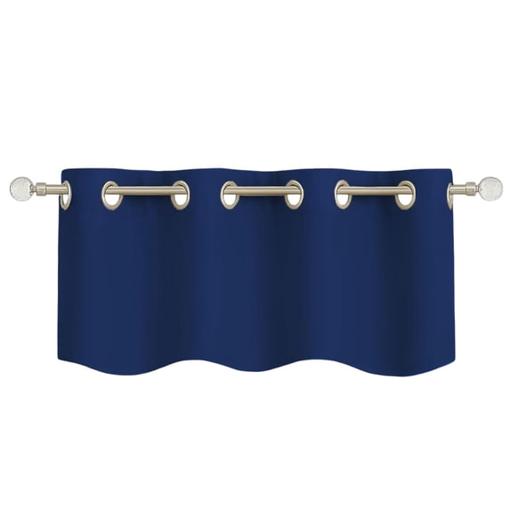 Amay Polyester Grommet Valance Blackout Curtain for Kitchen Windows ...