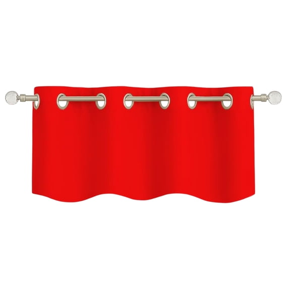 Amay Polyester Grommet Valance Blackout Curtain for Kitchen Windows ...