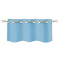 Amay Polyester Grommet Valance Blackout Curtain for Kitchen Windows ...
