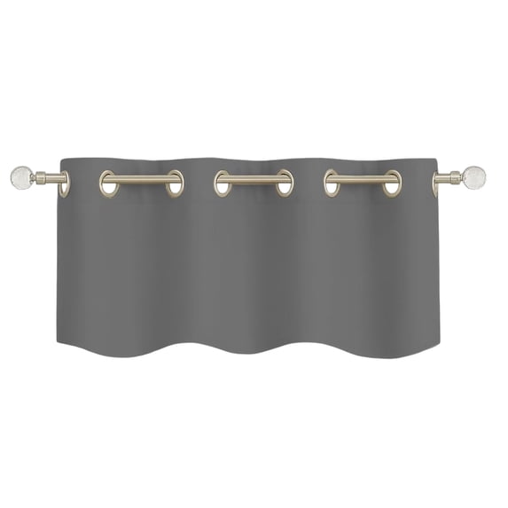 Amay Polyester Grommet Valance Blackout Curtain for Kitchen Windows ...