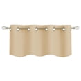 Amay Polyester Grommet Valance Blackout Curtain for Kitchen Windows ...