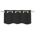 Amay Polyester Grommet Valance Blackout Curtain for Kitchen Windows ...