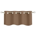 Amay Polyester Grommet Valance Blackout Curtain for Kitchen Windows ...
