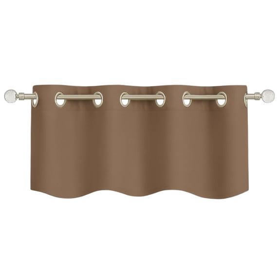 Amay Polyester Grommet Valance Blackout Curtain for Kitchen Windows ...