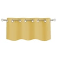 Amay Polyester Grommet Valance Blackout Curtain for Kitchen Windows ...