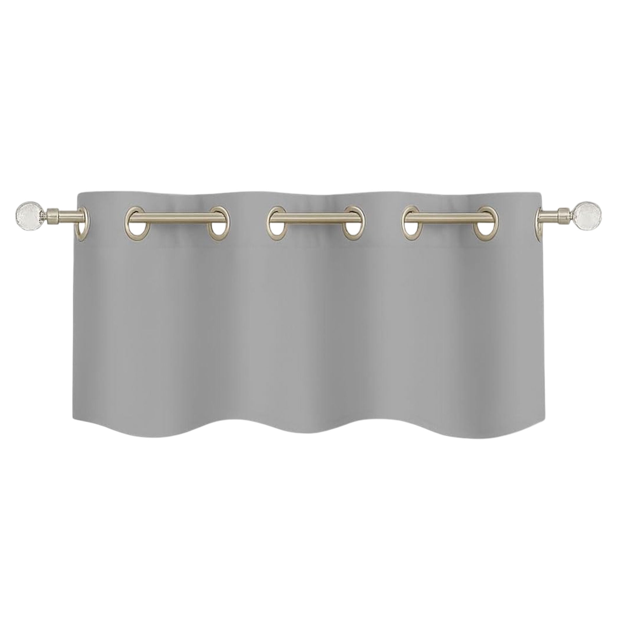 Amay Polyester Grommet Valance Blackout Curtain for Kitchen Windows ...