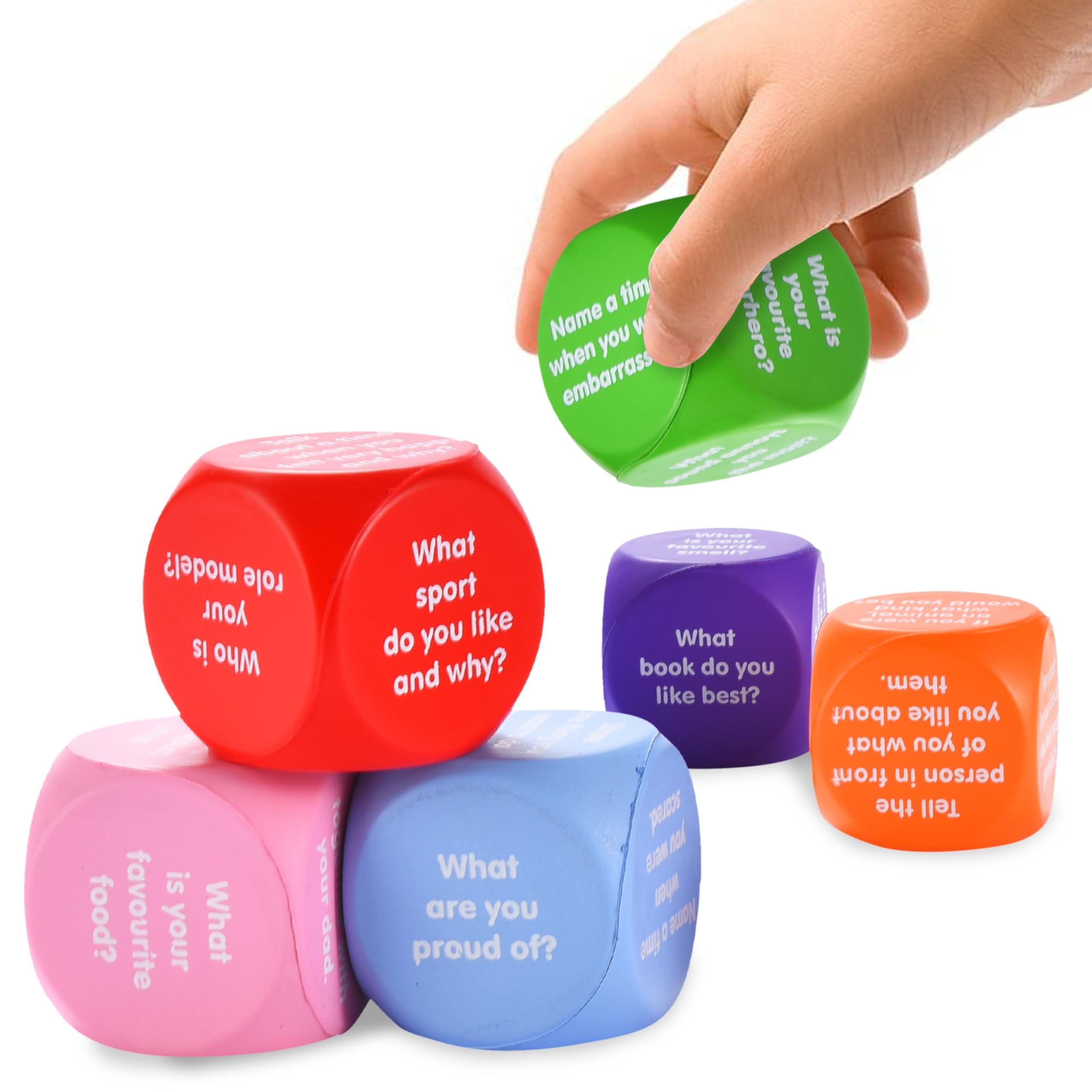 Amazaque Conversation Cubes - Foam Cubes Therapy Games for Kids ...