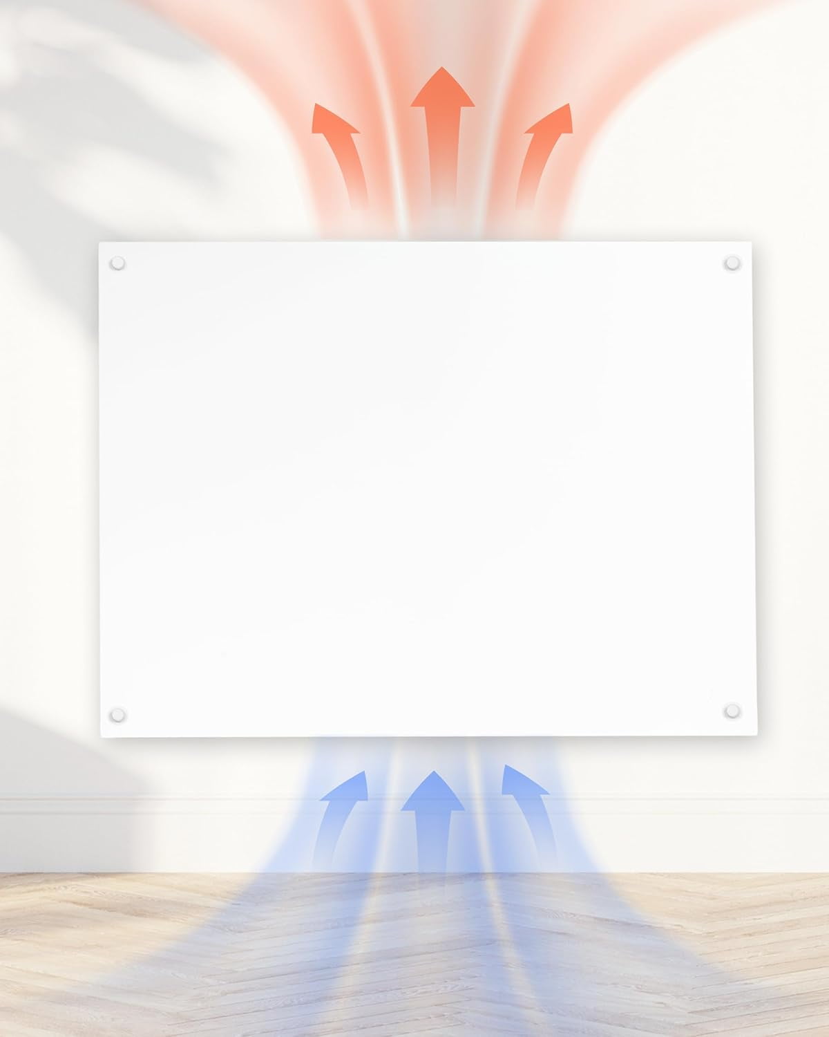 Amaze Heaters Maxi 600W Convection Panel Heater w/Wall Mount Kit ...