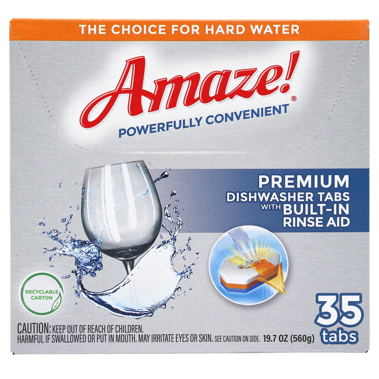 Amaze! Premium All-in-One Dishwasher Tablets [35 tabs] - Fresh Scent ...