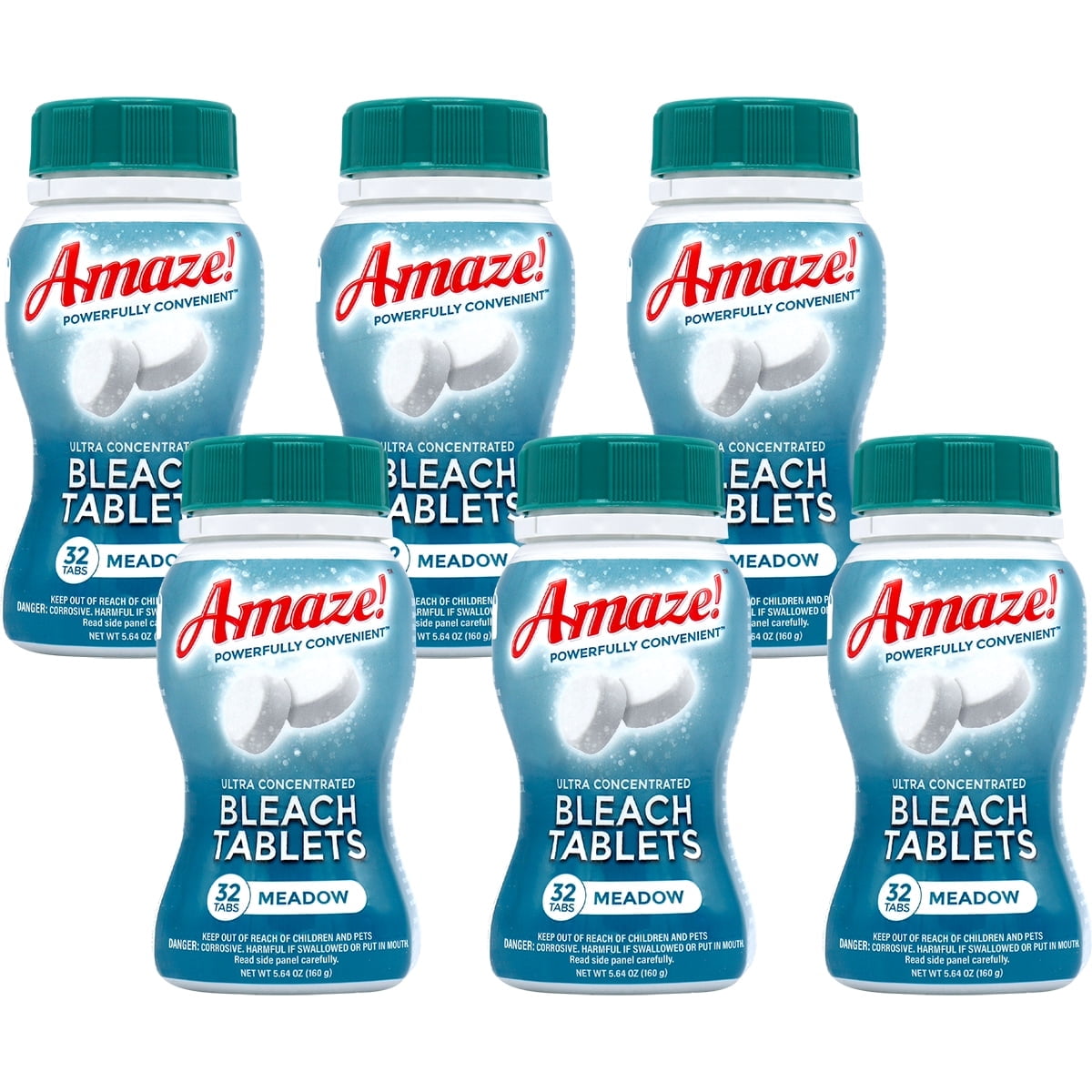 AMAZE! Ultra Concentrated Bleach Tabs [6x32 tablets] - Meadow Scent ...