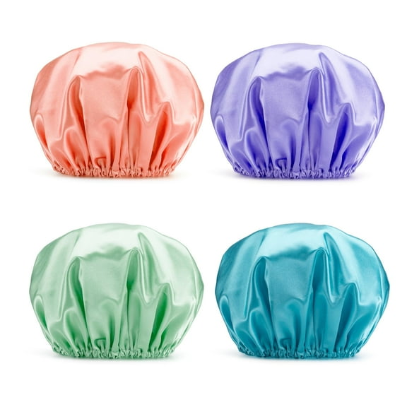 Christmas Capybaras Shower Cap for Women, Double Waterproof Layers ...