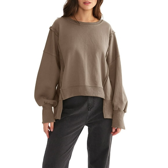 Side Slit Sweatshirt