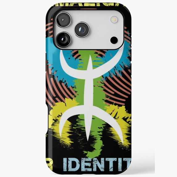Amazigh Alphabet Cultural Color Tough iPhone Case 11 through 17 Pro Max ...