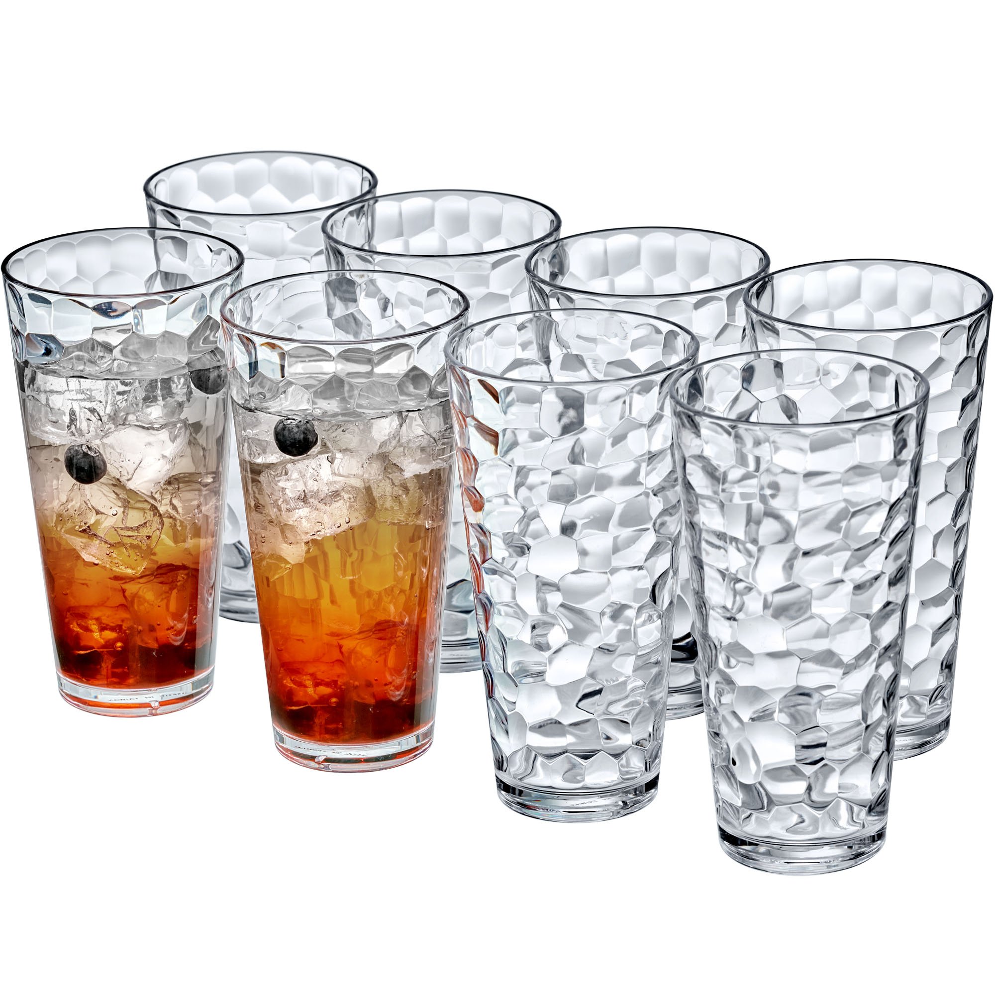Codream 17.5oz Stackable Kitchen Glasses - Unbreakable BPA Free ...