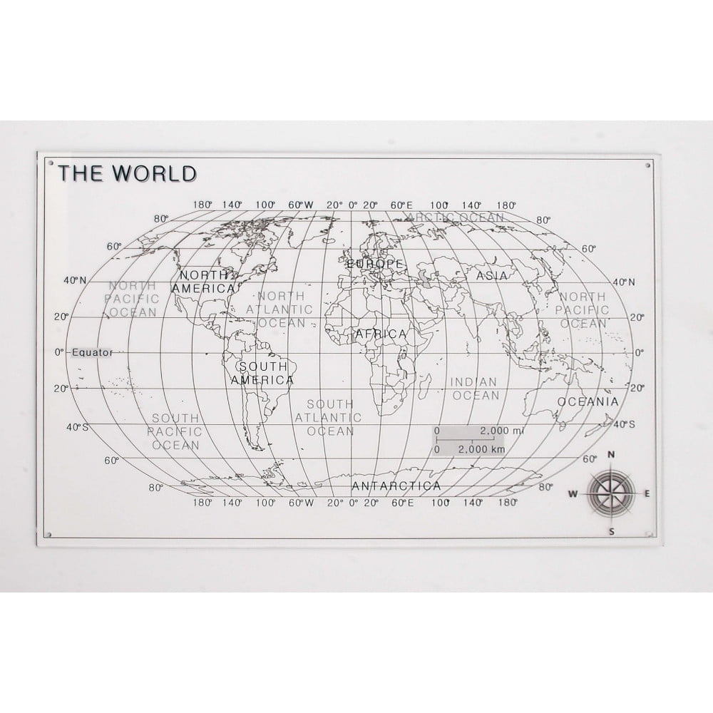 Amazing Acrylic Map Wall Art - Walmart.com