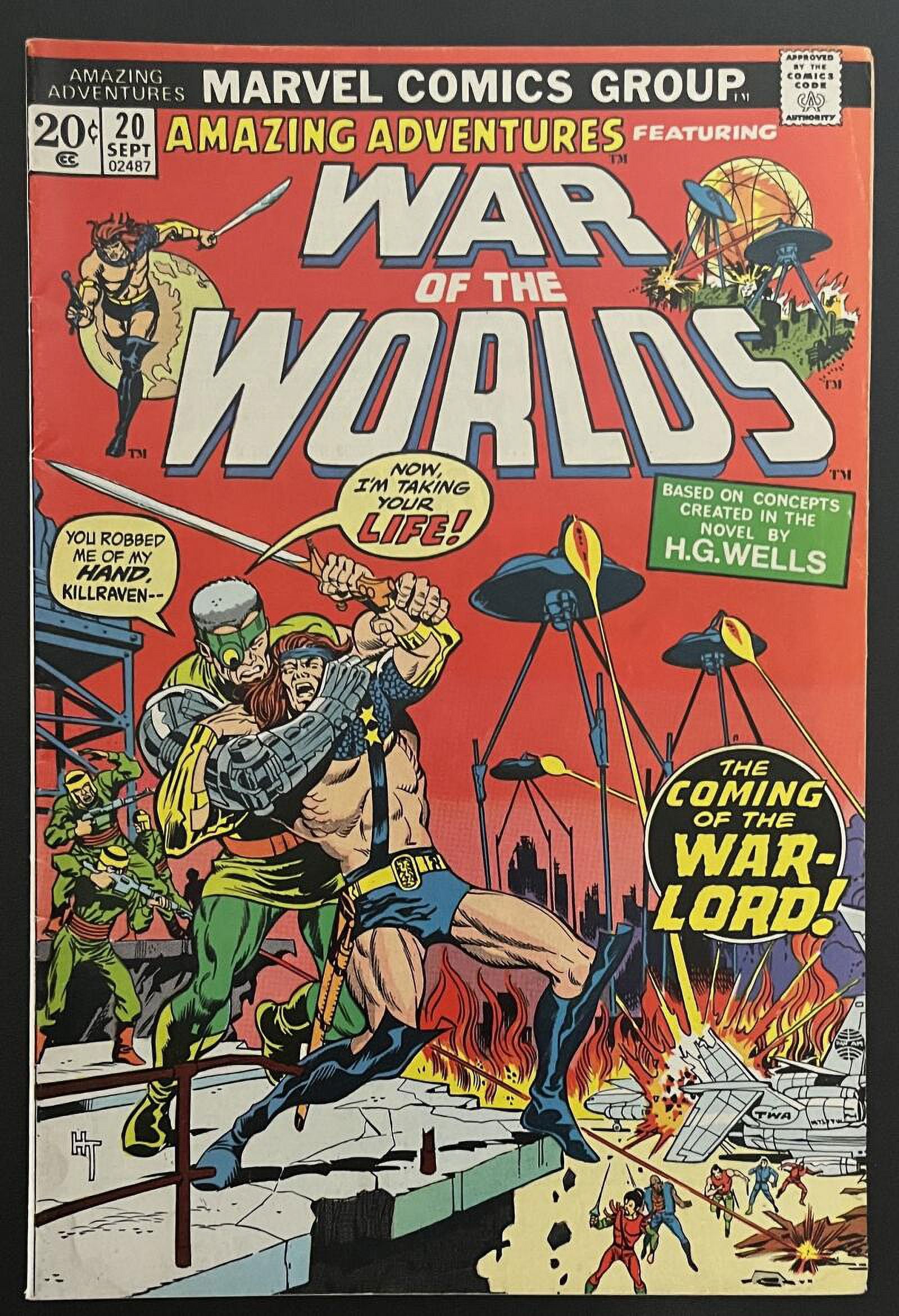 Amazing Adv. War of the Worlds #20 Marvel Comic Book Sep. 1973 - Bronze ...