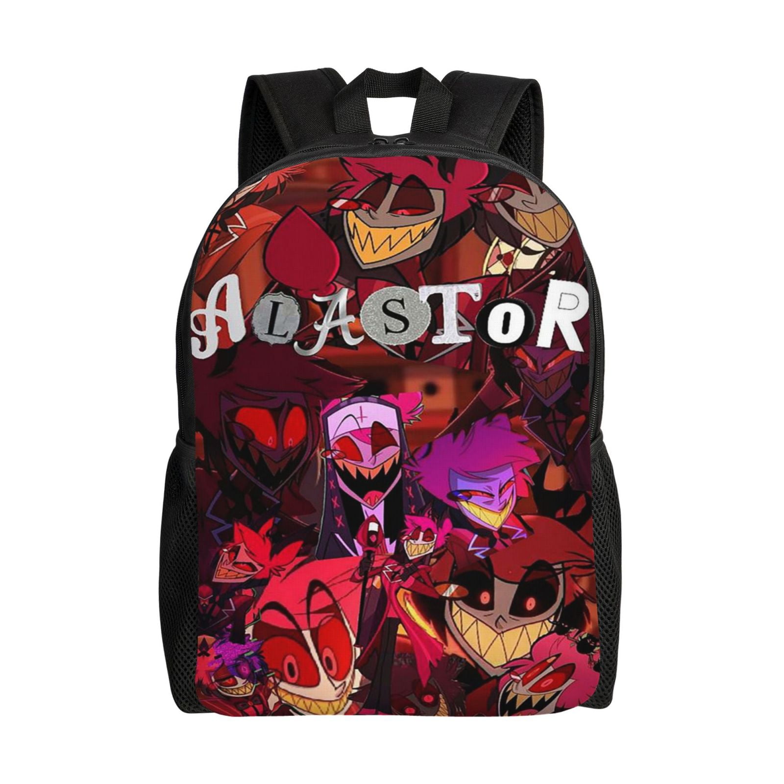 Amazing Alastor Hazbin Hotel Large Capacity Backpack Portable Bag ...