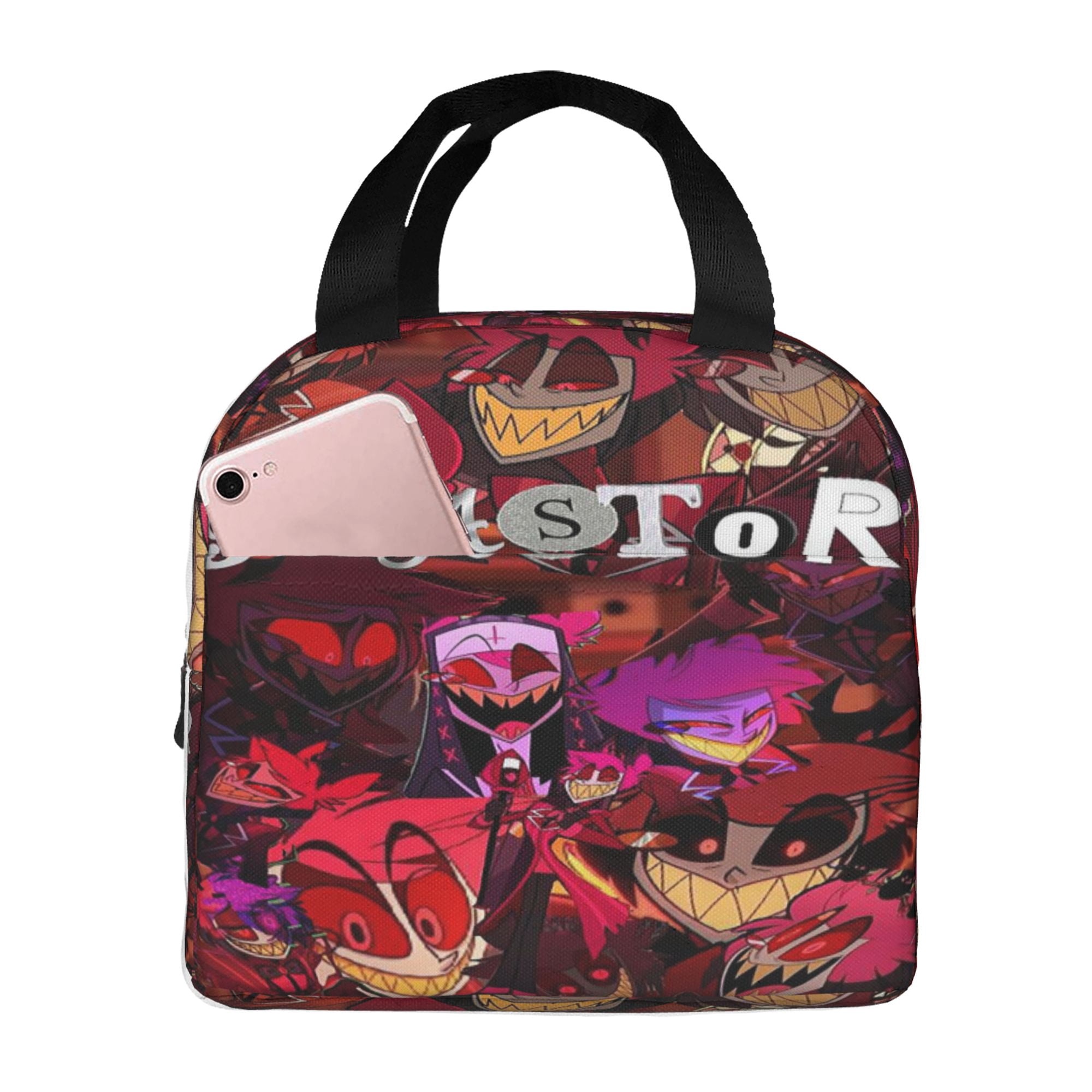 Amazing Alastor Hazbin Hotel Lunch Bag Large Capacity Lunch Box ...