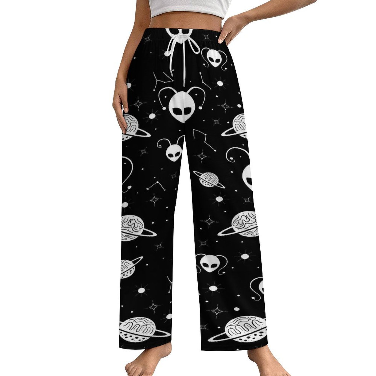 Amazing Aliens In The Universe With Planet And Stars Women's Pajamas ...