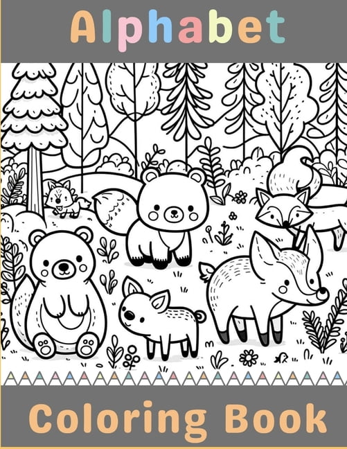 Amazing Animal Alphabet Coloring Book (Paperback) - Walmart.com