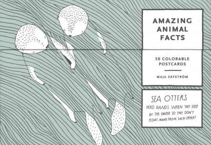 Amazing Animal Facts Postcards : 50 Colorable Postcards (Cards ...