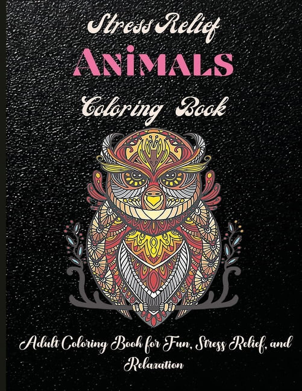 Amazing Animals Coloring Book For Adults : Stress Relieving Beautiful ...
