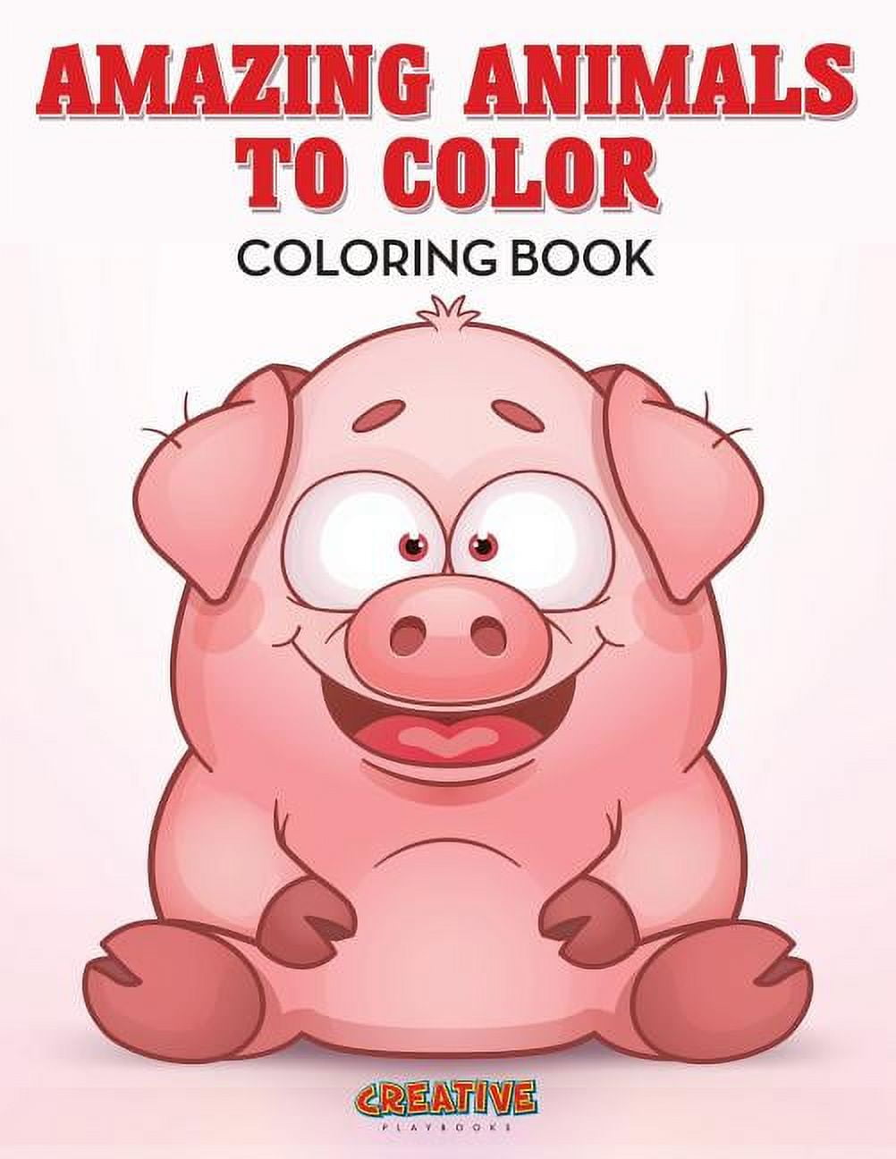 Amazing Animals to Color Coloring Book (Paperback) - Walmart.com