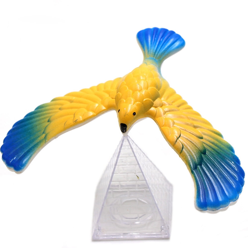 Amazing Balancing Eagle With Pyramid Stand Magic Bird Desk Kids Toy Fun ...