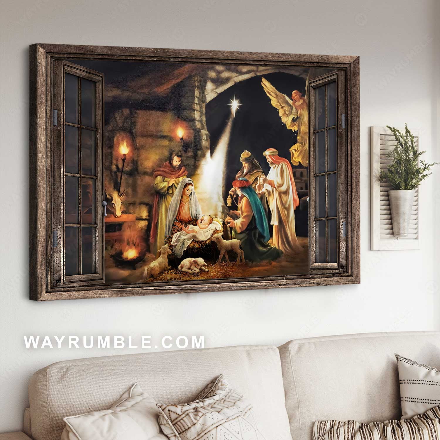 Amazing Christmas night, Jesus painting, Home Decoration, Jesus was ...