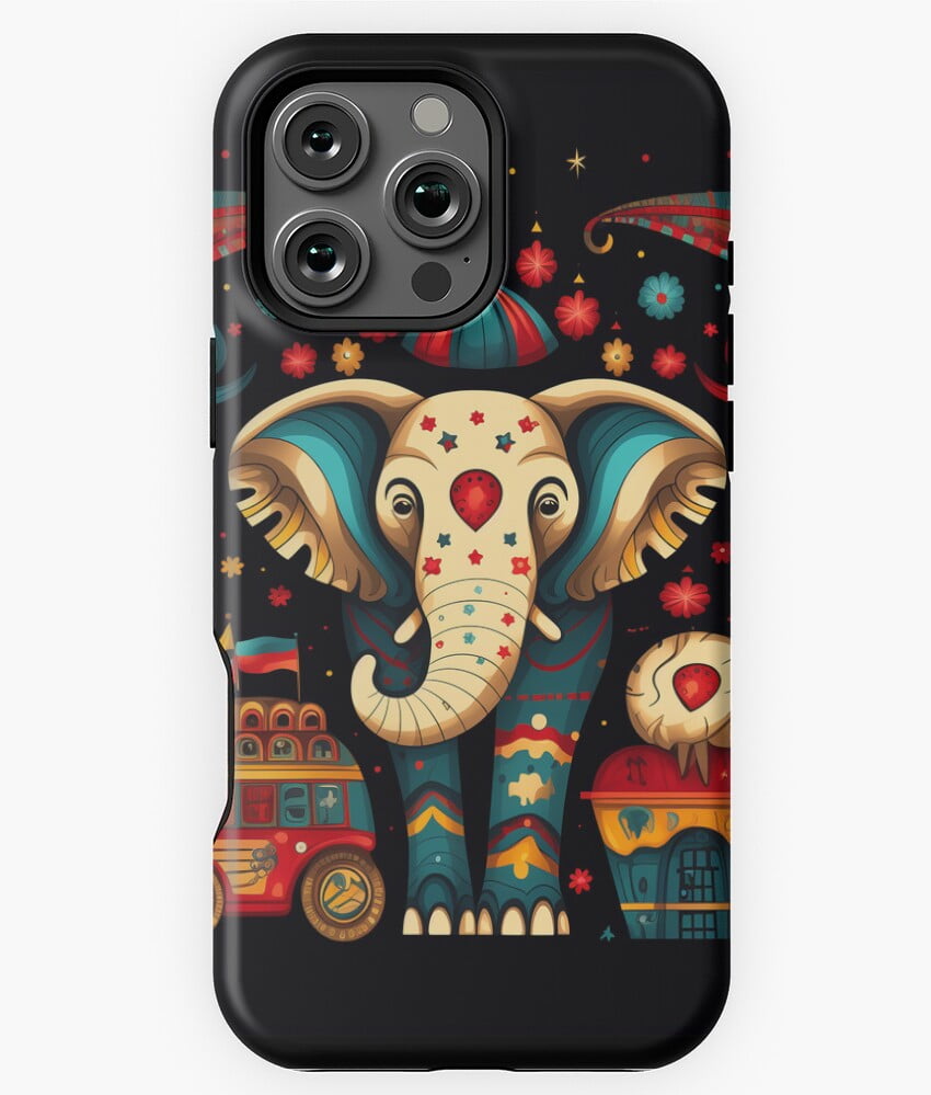 Amazing Circus Digital Art Vector Phone Case for iPhone 16 15 14 13 12 ...