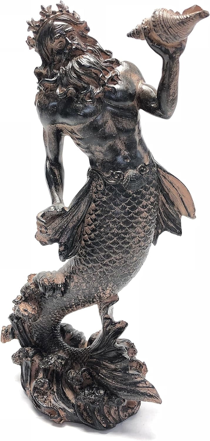 Amazing Collection King of The Sea - Poseidon Neptune Holding Conch ...